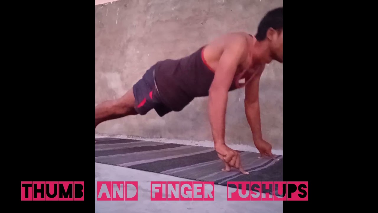 Single Thumb and Finger pushups 👆 - YouTube