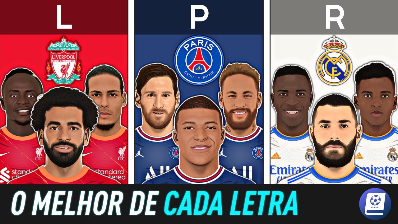 O MELHOR TIME DE CADA LETRA NA EUROPA! - YouTube