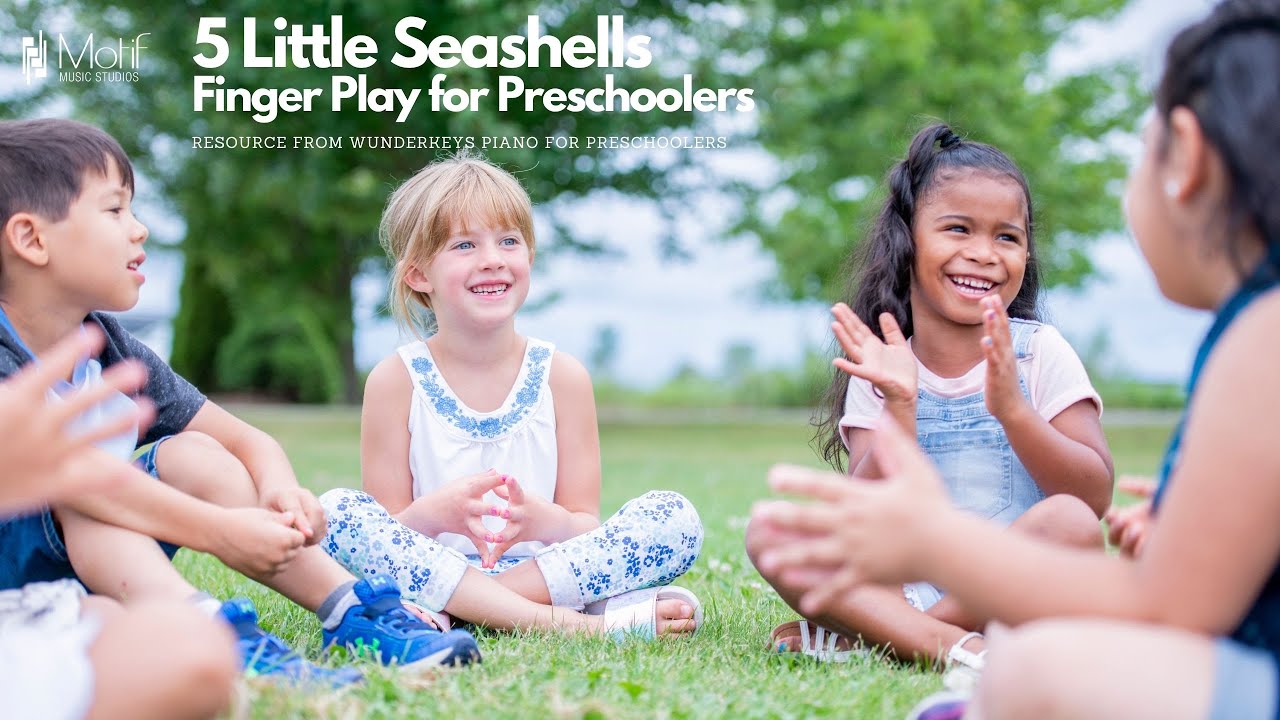 "5 Little Seashells" - Finger Play for Preschoolers - YouTube
