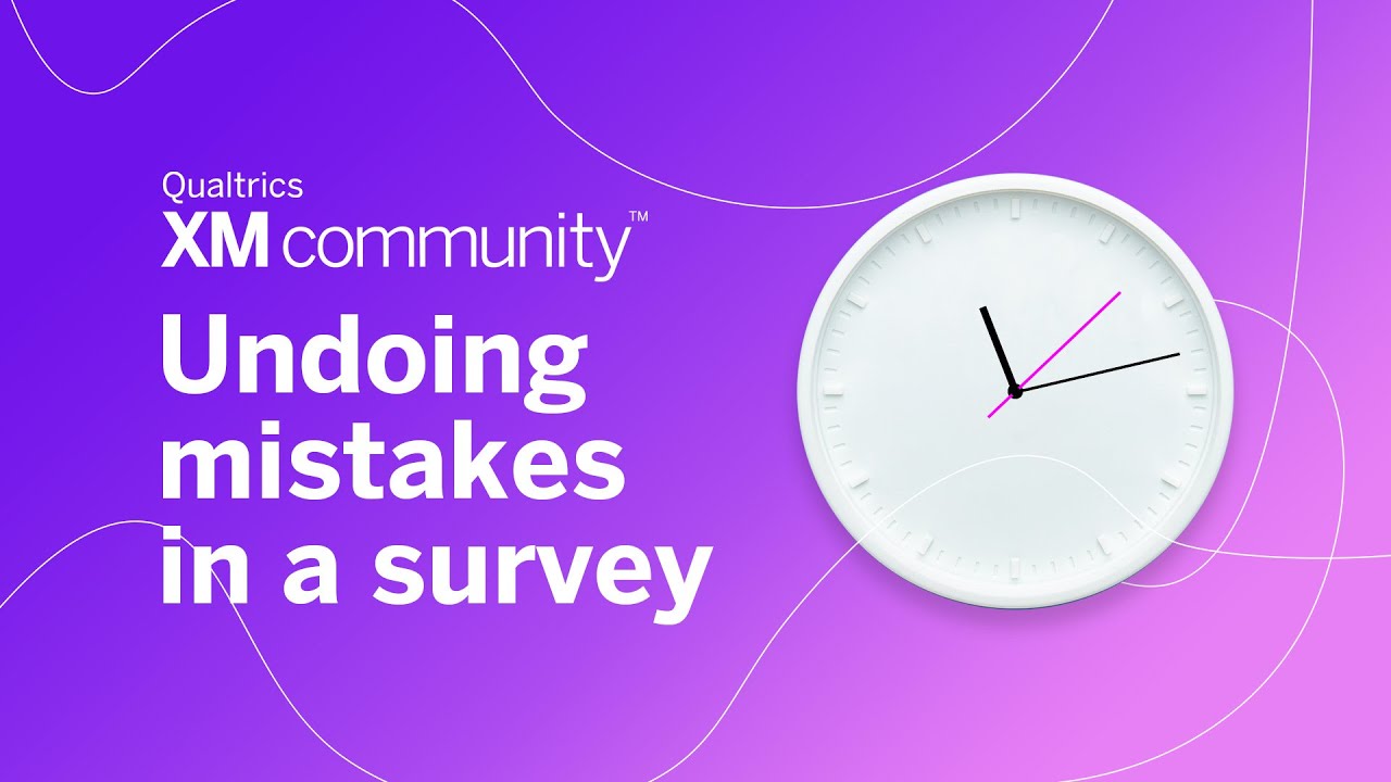 2 Minute Tips: Undoing Mistakes in a Survey - YouTube