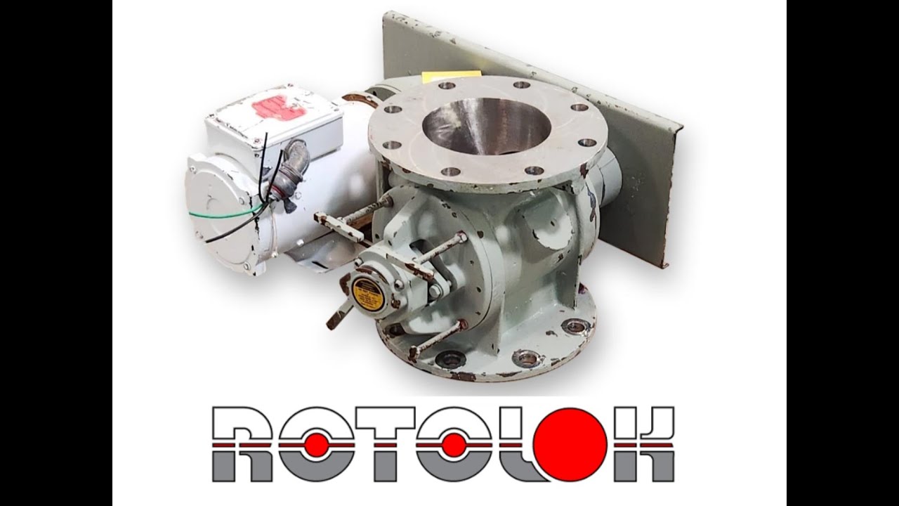 Used 6" dia. ROTOLOK Stainless Steel Round Rotary Airlock Easy Clean ...