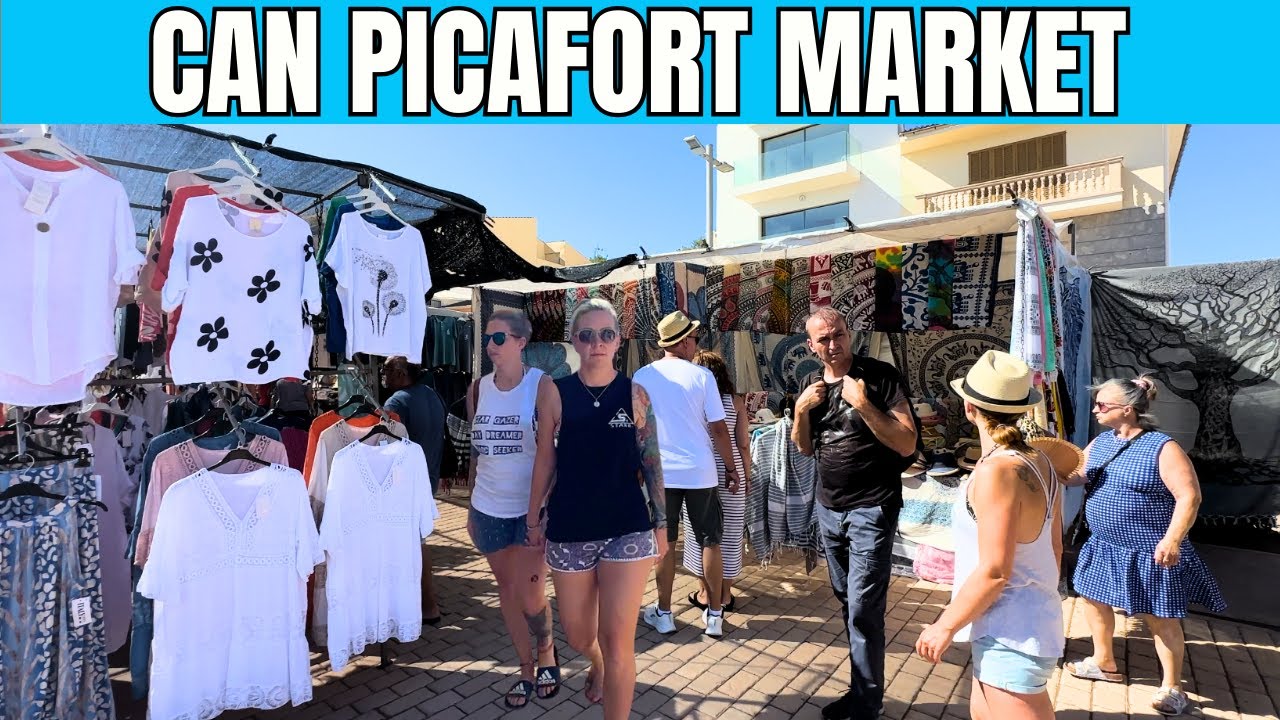 Can Picafort: Friday Market | Mallorca (Majorca), Spain - YouTube