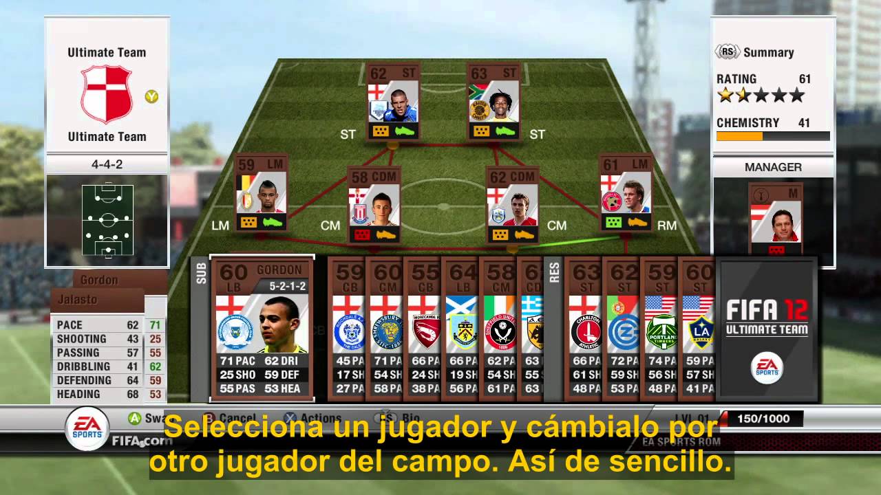 FIFA 12 Ultimate Team - Primeros pasos (subtitulado) [HD] - YouTube
