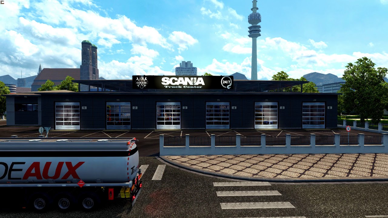 Scania Garage Truck Center - Euro Truck Simulator 2 v1.28.1.3s - YouTube