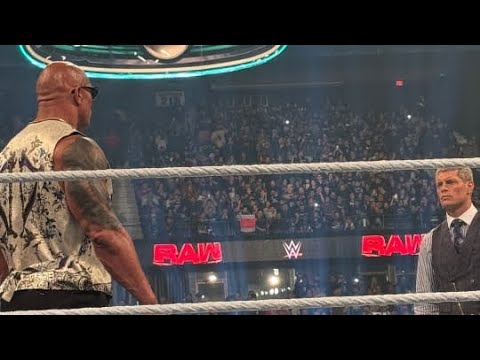 WWE Final BOSS Rock Just Arrived, Whispered Something to Cody Rhodes ...