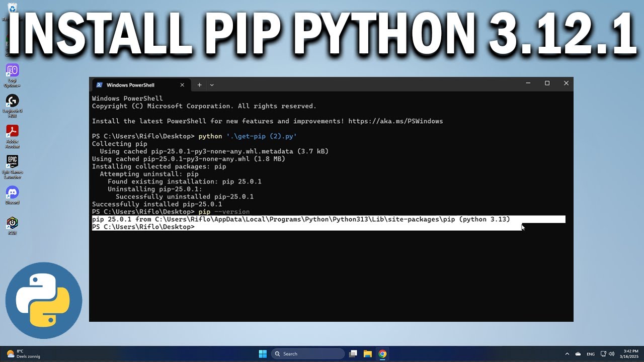 How To Install PIP in Python 3 12.1 - Easy Fix - YouTube