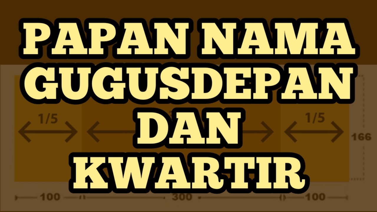 Papan Nama Gugusdepan dan Kwartir #pramuka #rancage - YouTube