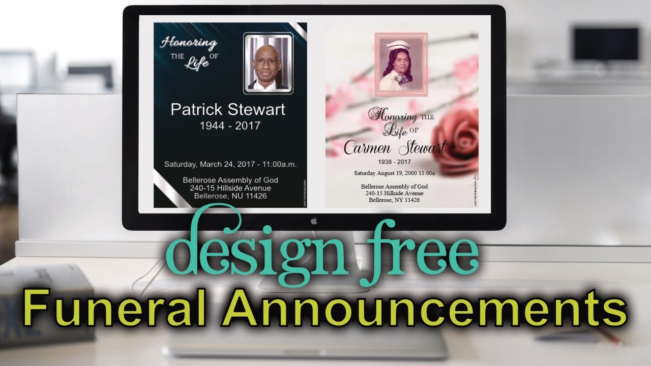 Creating Custom Digital Funeral Announcements for Free: A Guide for ...