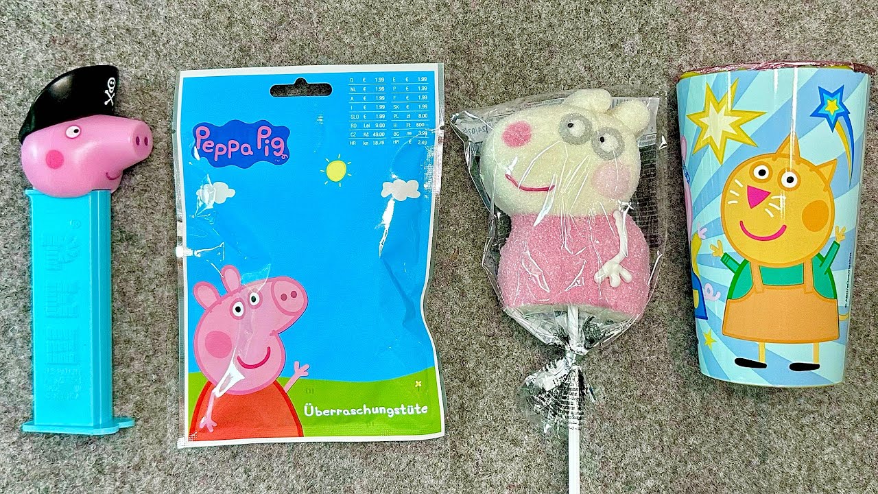 PEPPA PIG satisfying Candy ASMR | Funny Sweets and Toys Opening - YouTube