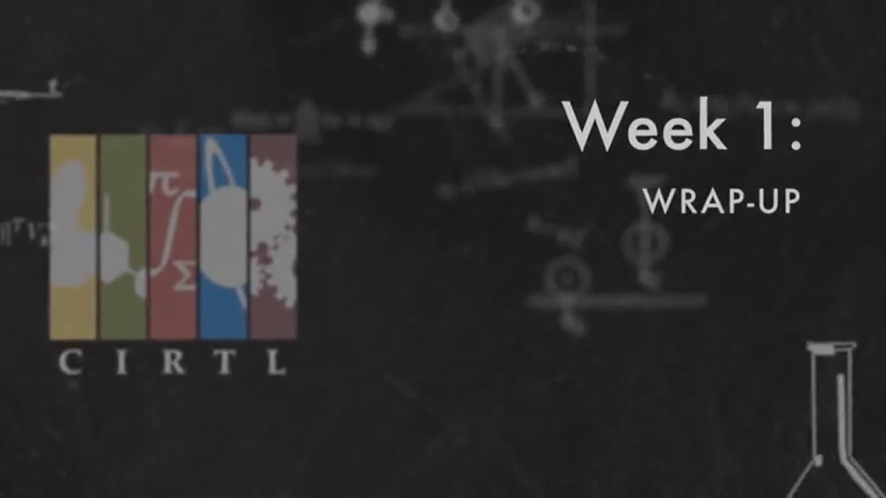 Week 1 Wrap Up - YouTube