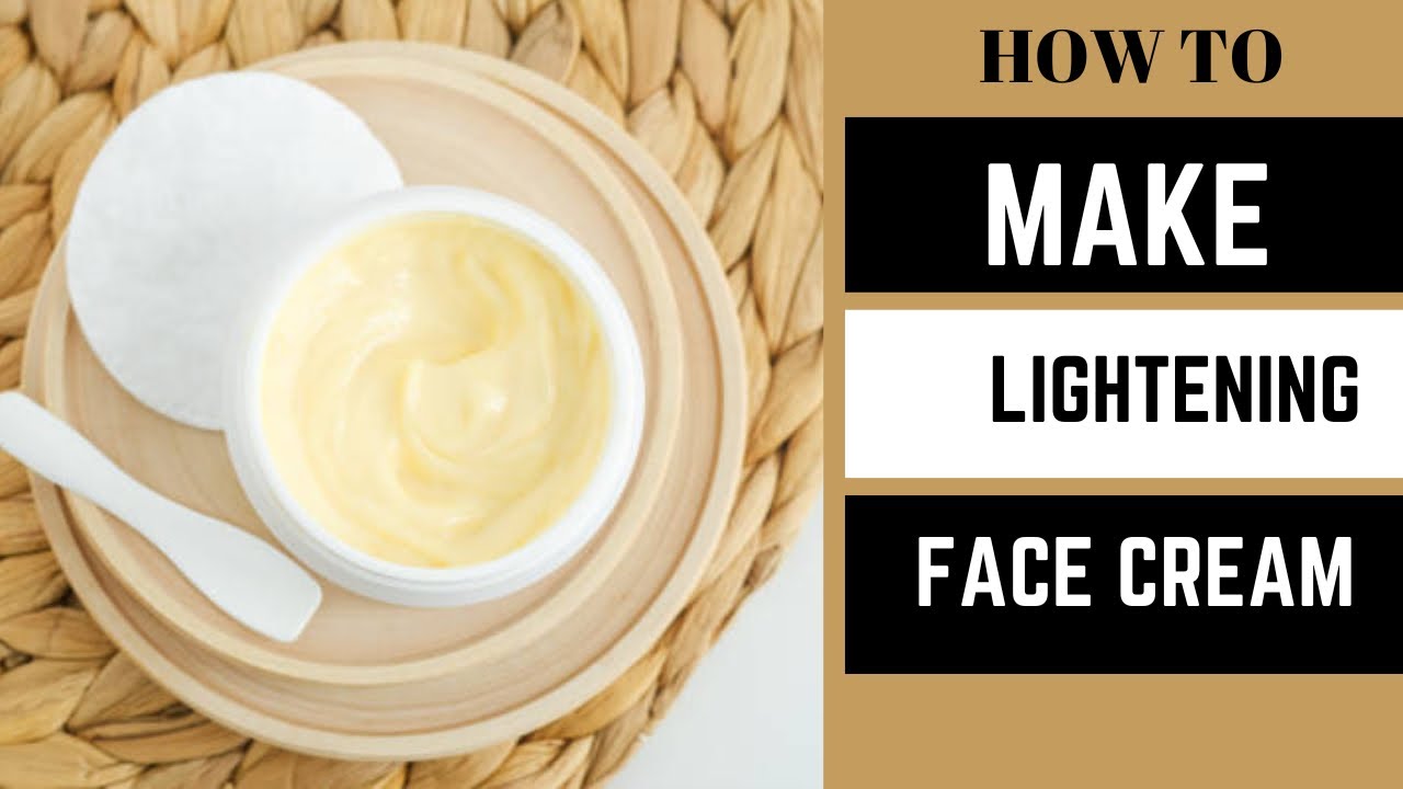 How to make a super effective lightening face cream - YouTube