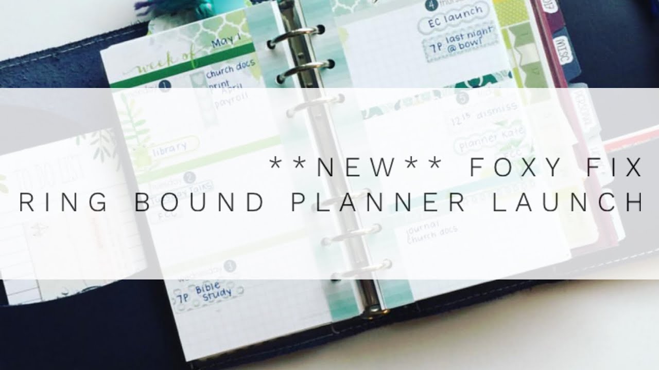 Foxy Fix | Ring Bound Planner Preview - YouTube