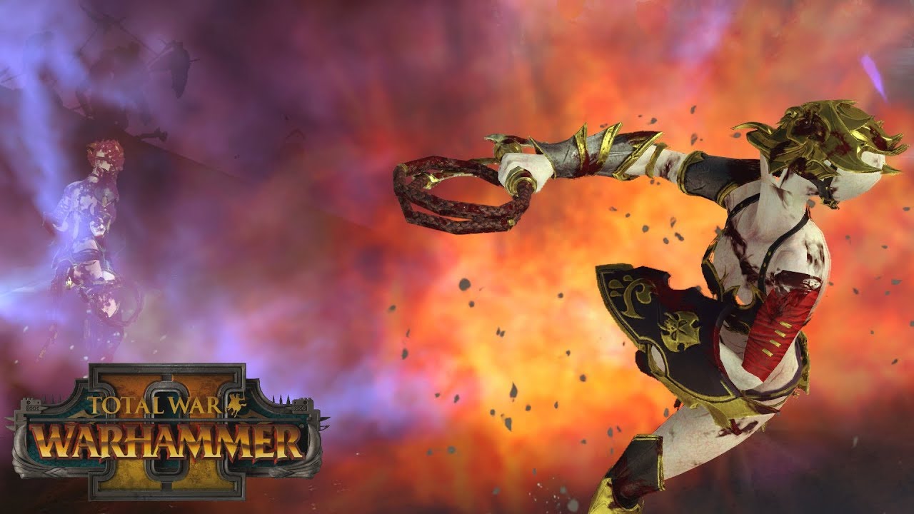 FIGHT FIRE - Dark Elves vs Vampire Coast // Total War: Warhammer II ...