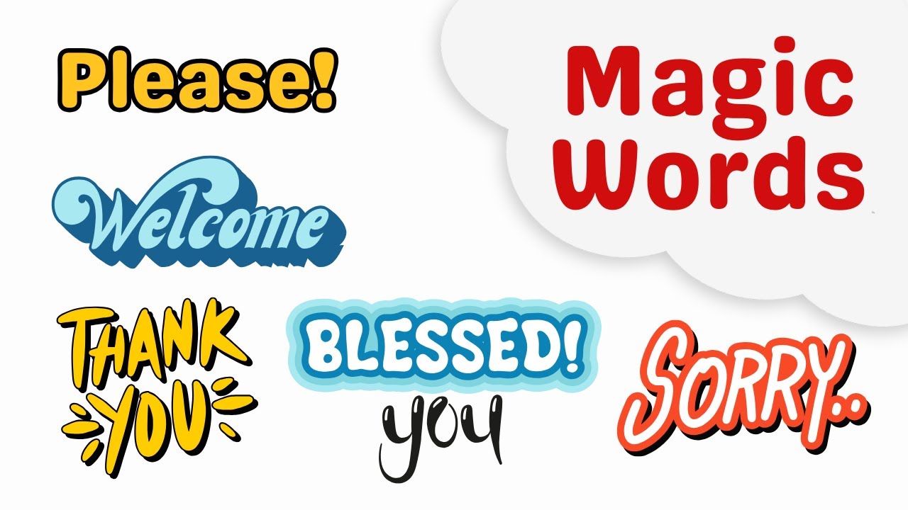 Magic words | Say Please, Thank you , Sorry, Excuse me - Peeps Time ...