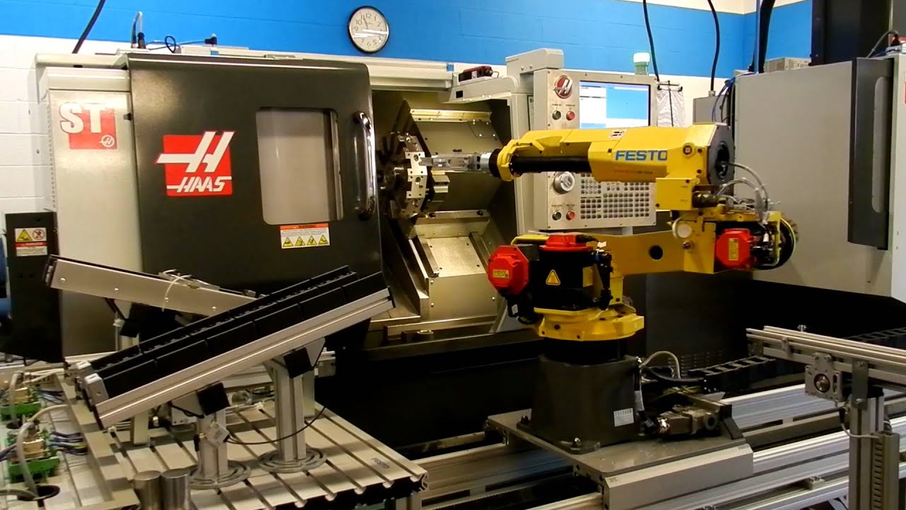 FMS Robot to FMS Out - YouTube