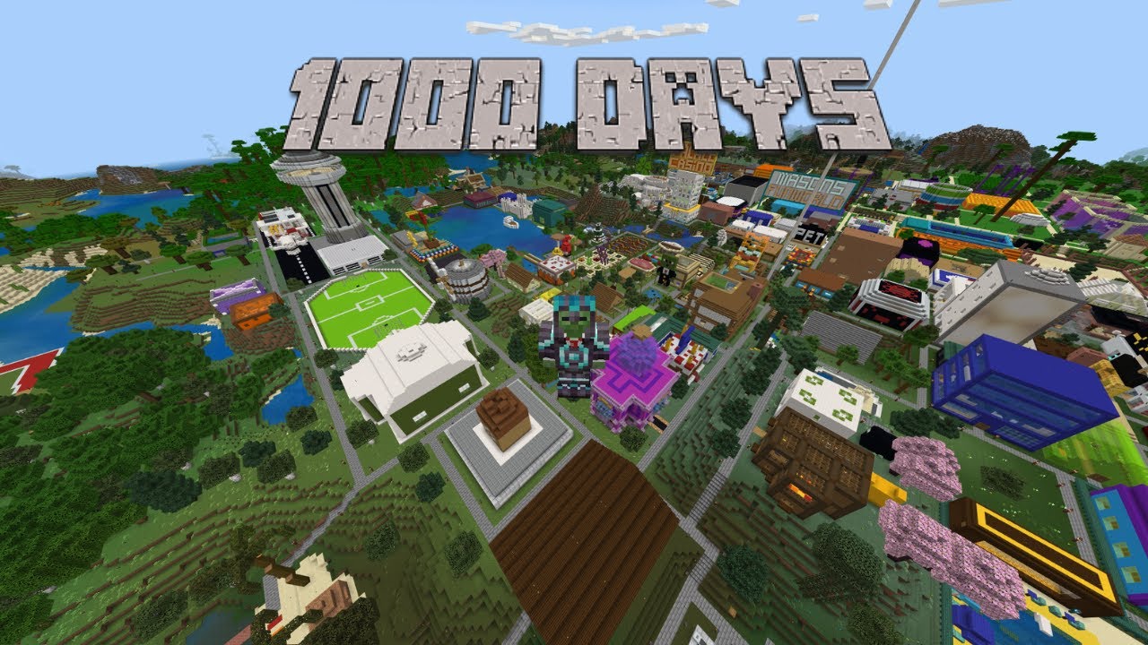 THIS IS WHAT 1000 DAYS LOOKS LIKE ON A MINECRAFT LETSPLAY! - YouTube