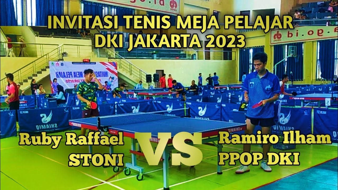 Ramiro PPOP DKI vs Ruby Raffael STONI | Invitasi Tenis Meja Pelajar DKI ...