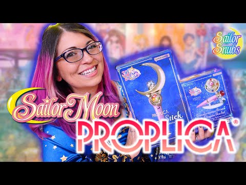 New vs. Old: Sailor Moon Moon Stick \\\\ Brooch & Pen Set Proplica Brilliant Color Edition Comparison