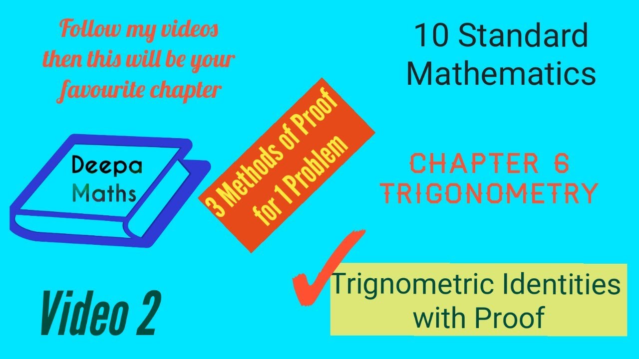 Trignometric Identities & 3 Methods of Proof for 1 Problem - YouTube