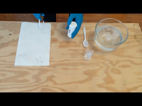 How to Use Free Chlorine/Bleach Test Strips 0-1000 ppm - YouTube