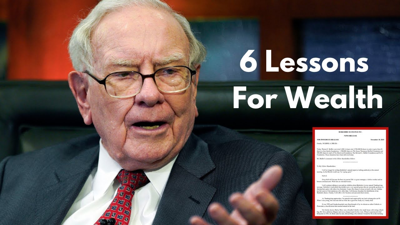 6 Lessons To build wealth from Warren Buffett Final Letter to ...