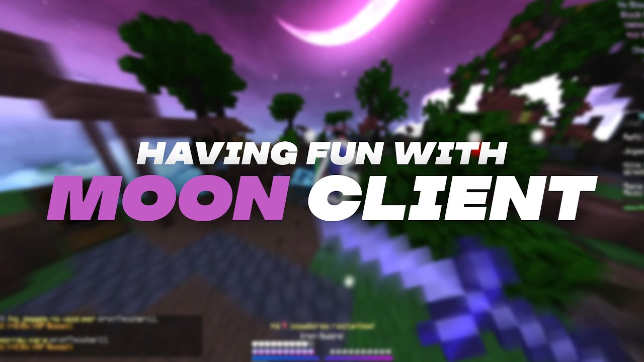 having fun on MushMC skywars (again) w/ Moon Client | Smooth minecraft hacking video (NO ...
