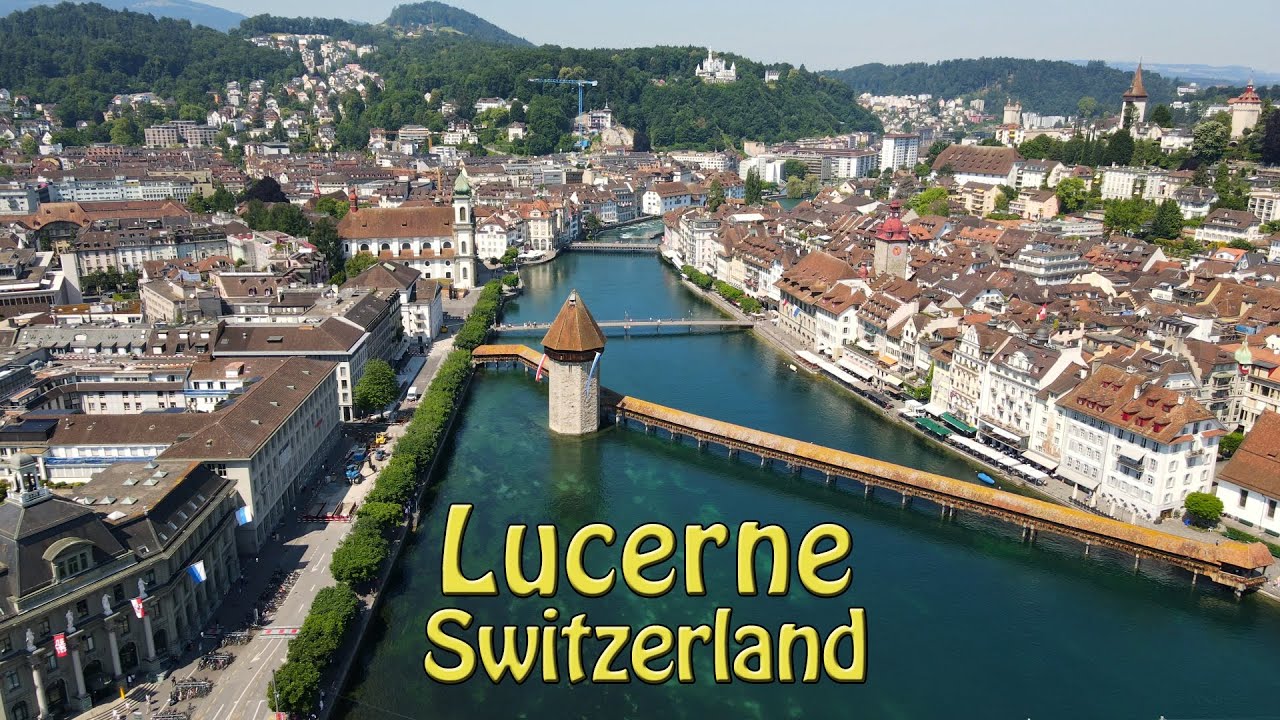 Understanding Lucerne : 4K bird's view video of the beautiful city of ...