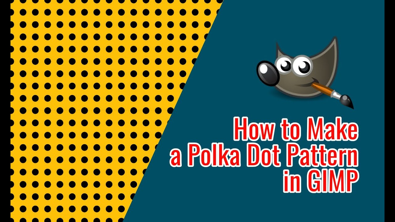 How to Make a Polka Dot Pattern in GIMP - YouTube