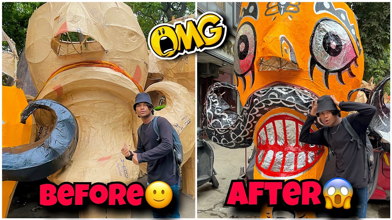 How To Make Ravan Face😱l Ravan Making 2023 l Ukita World - YouTube