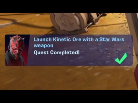 Launch Kinetic Ore with a Star Wars Weapon Fortnite - YouTube