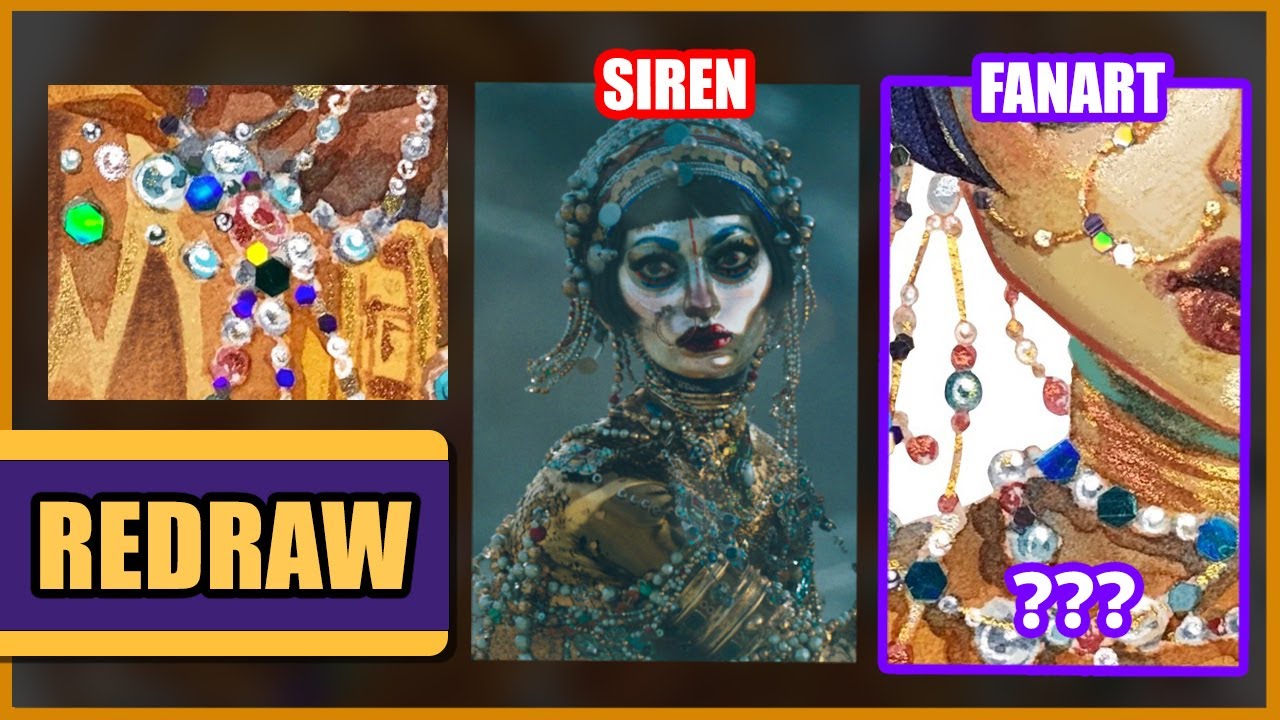 How to draw SIREN | "JIBARO" in "Love death and robots" | Sketch on ...