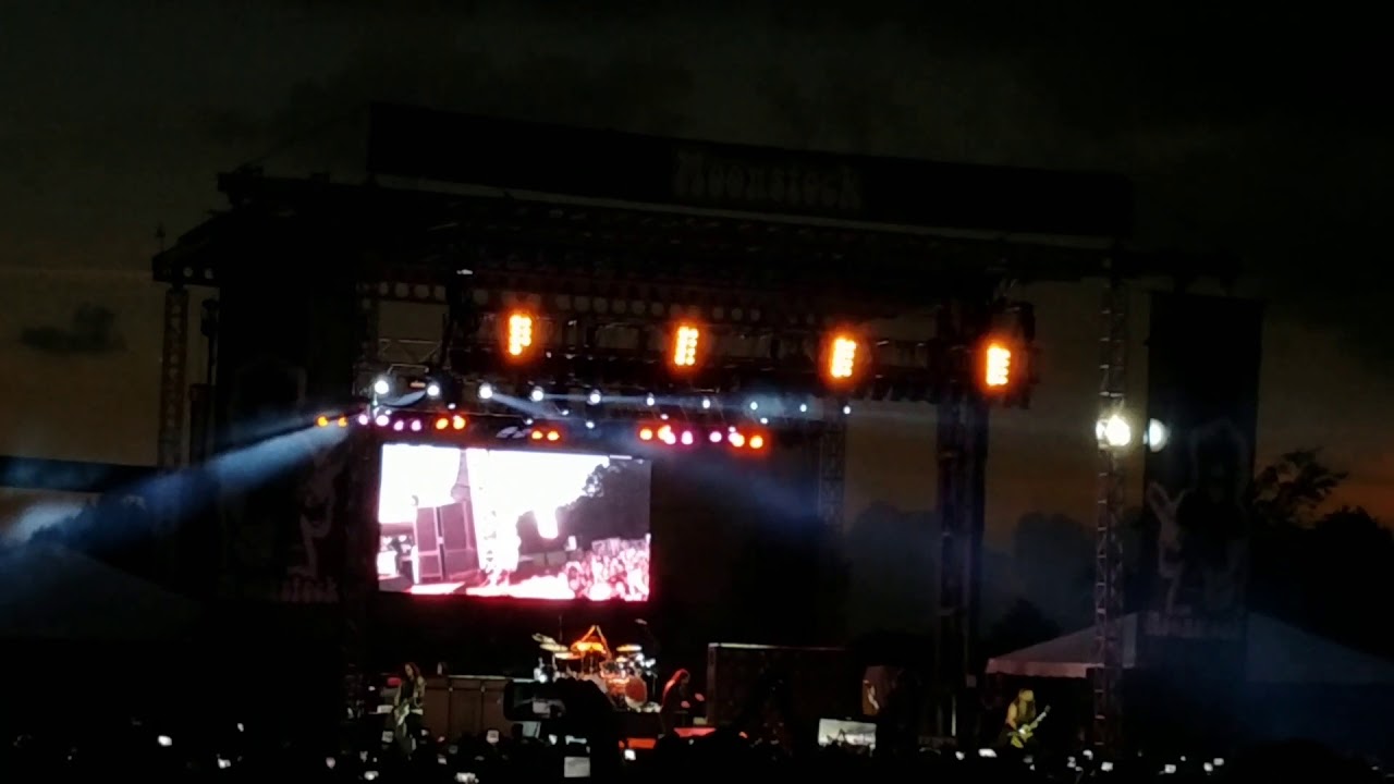 Ozzy Sings Bark At The Moon During The Eclipse At Moonstock - YouTube
