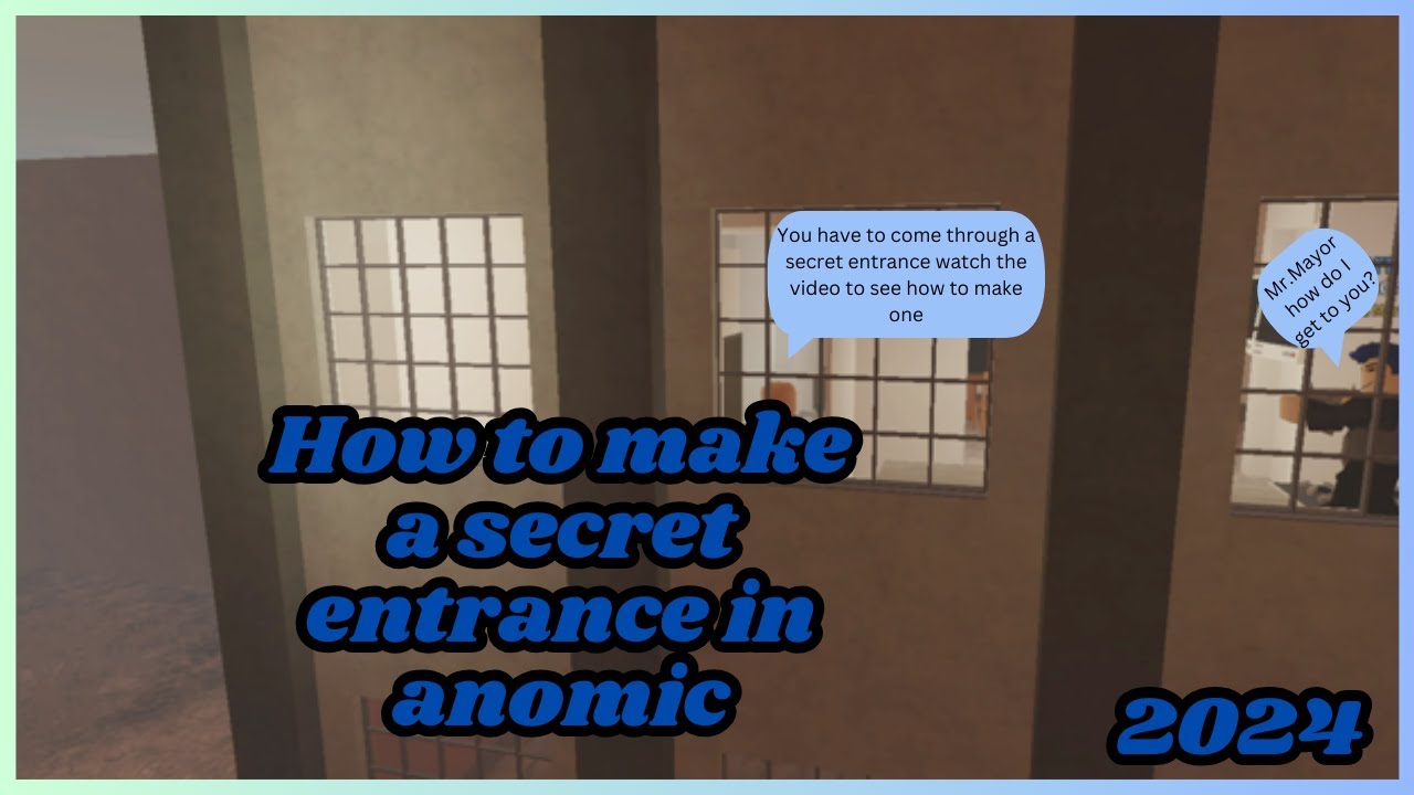 The Ultimate Anomic Secret Entrance Guide - YouTube