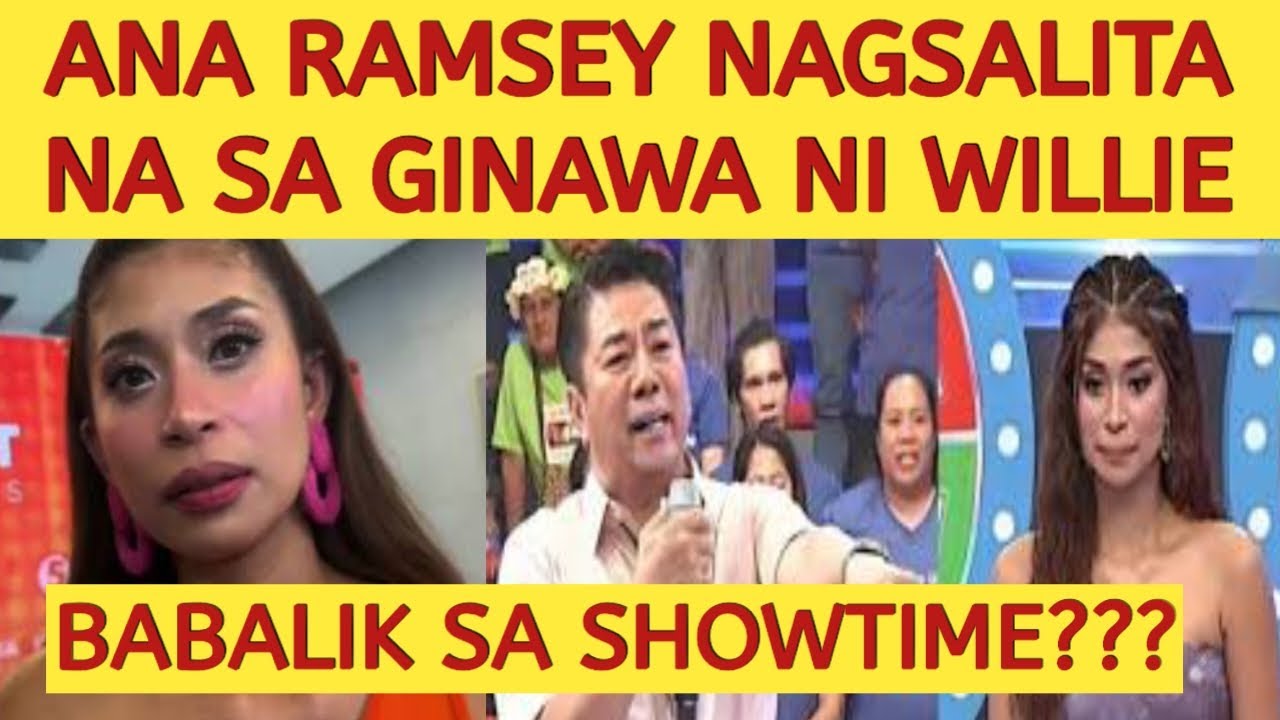 DATING SHOWTIME HOST, ANA RAMSEY NAGSALITA NA SA GINAWANG PAMAMAHIYA NI ...