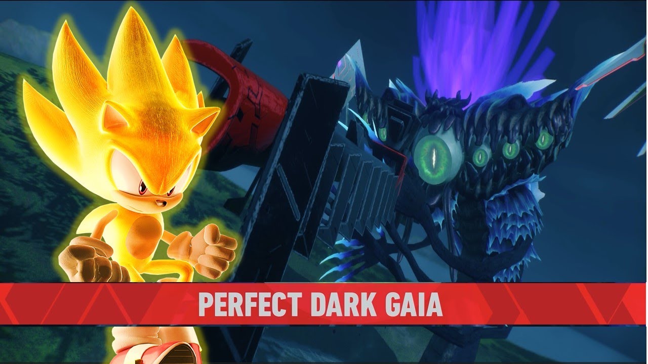 Sonic Frontiers | Perfect Dark Gaia Boss Battle - YouTube