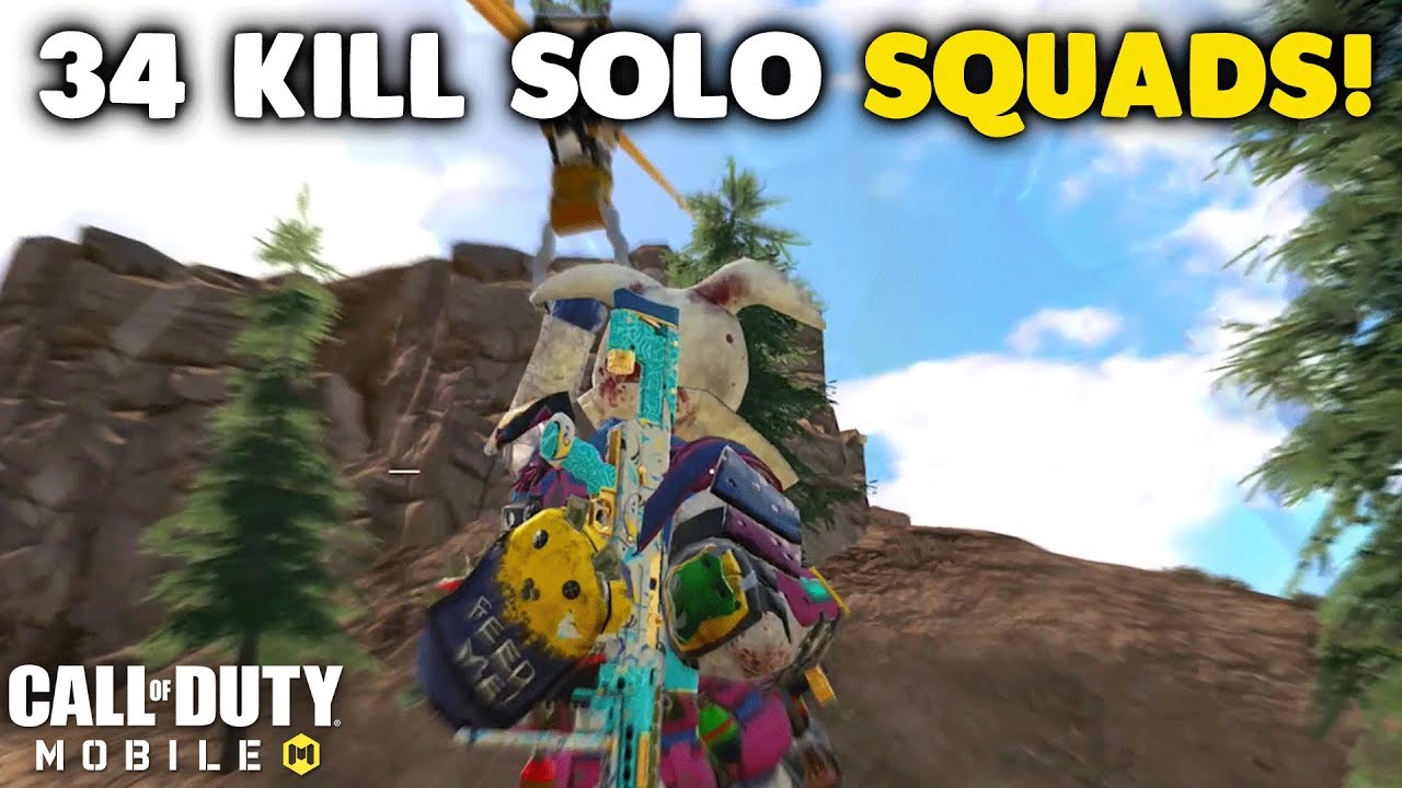34 KILL SOLO VS SQUADS IN COD MOBILE BATTLE ROYALE! - YouTube