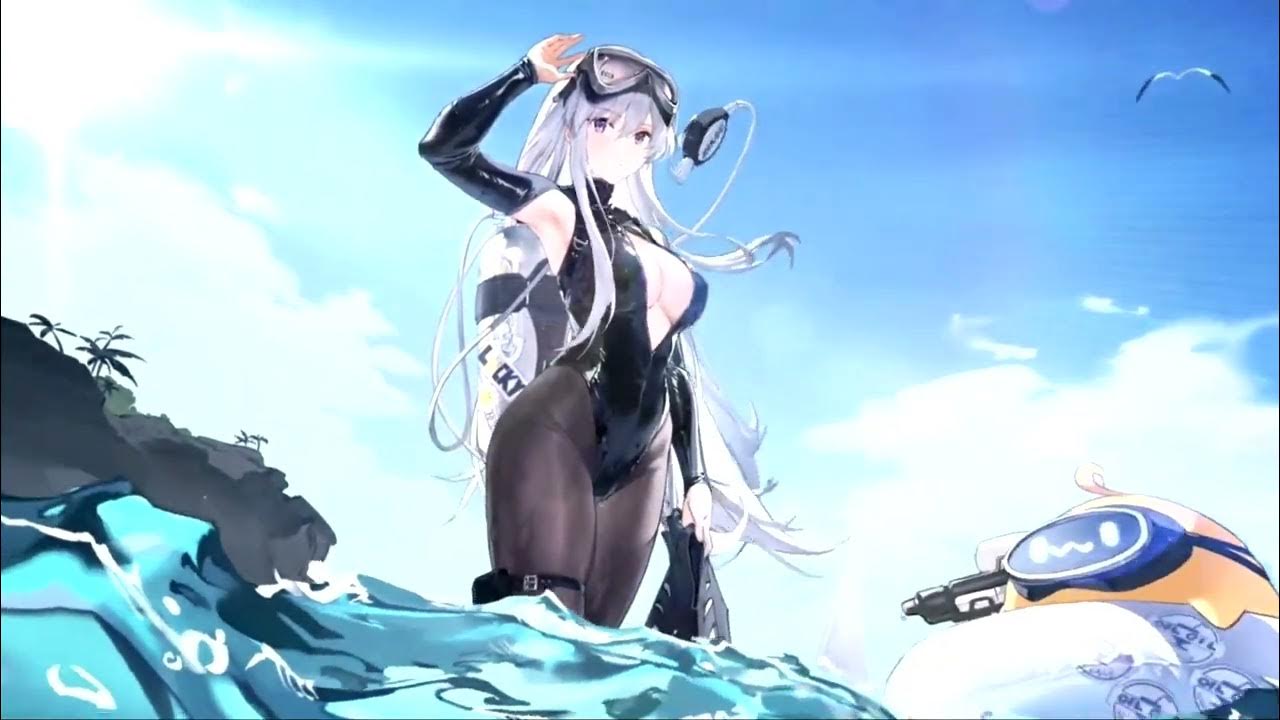 Azur Lane: USS Enterprise L2D Skin [Diving Under Blue Skies] Receive Animation (Only Animation ...