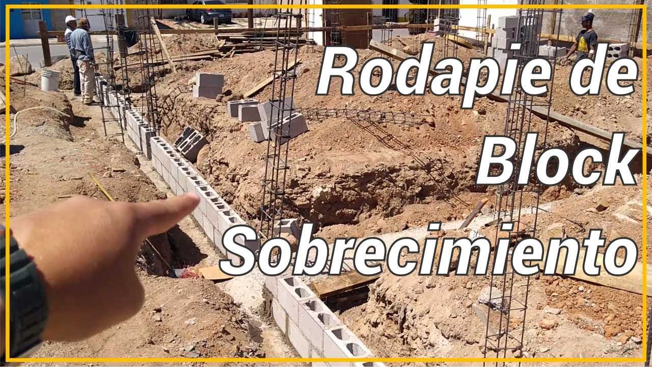 Rodapie de Block de Concreto Sobrecimiento "Casa Rosa 6 de 6" - YouTube
