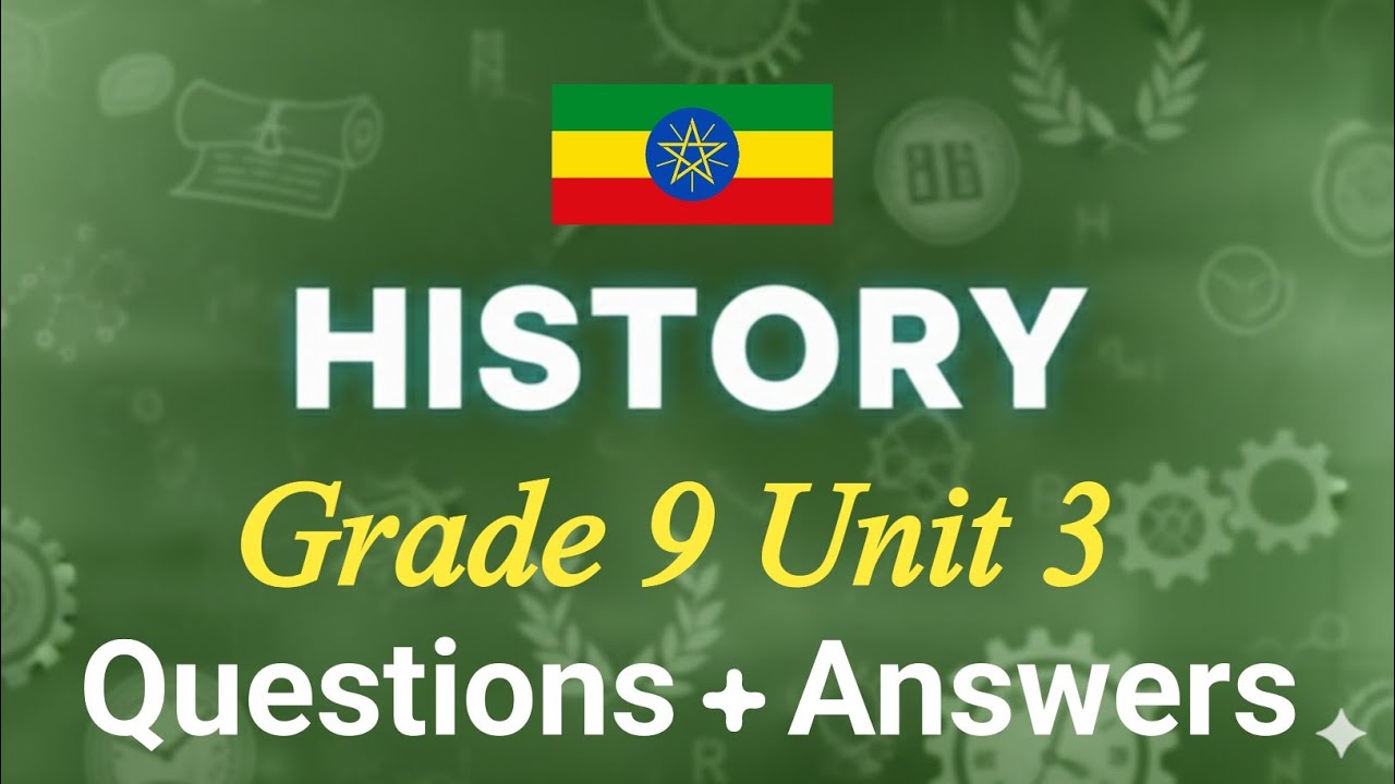 Grade 9 History unit 3 : Questions with answers and explanations - YouTube