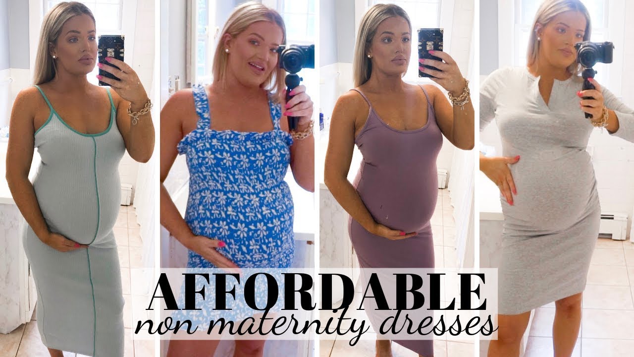 NON MATERNITY DRESSES FOR PREGNANCY TRY ON HAUL | Isabel Galvin - YouTube