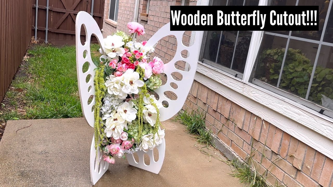 Wooden Butterfly Cutout Tutorial for Party Decoration! - YouTube