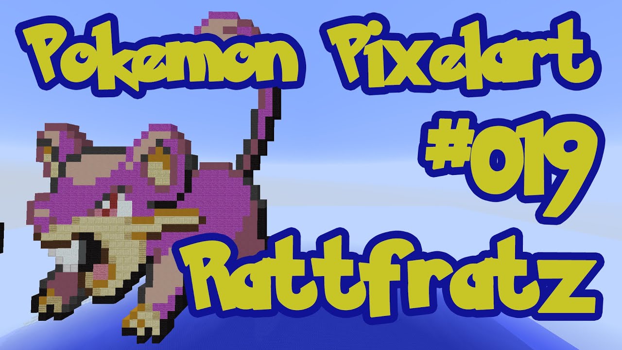 Minecraft Rattfratz/Rattata Pixelart - YouTube