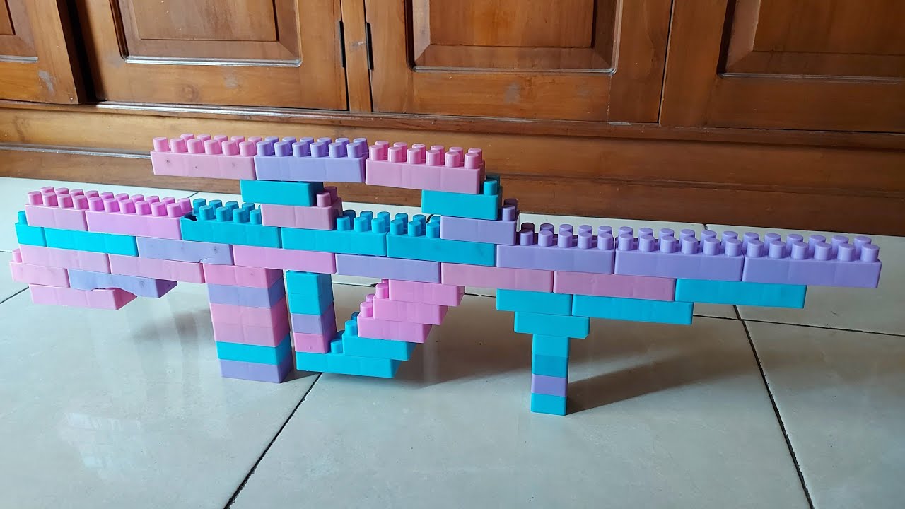 cara membuat senjata AUG keren dari lego keren - YouTube