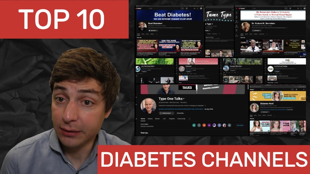 TOP 10 DIABETES CHANNELS #diabetes #type1diabetes #lowcarb - YouTube
