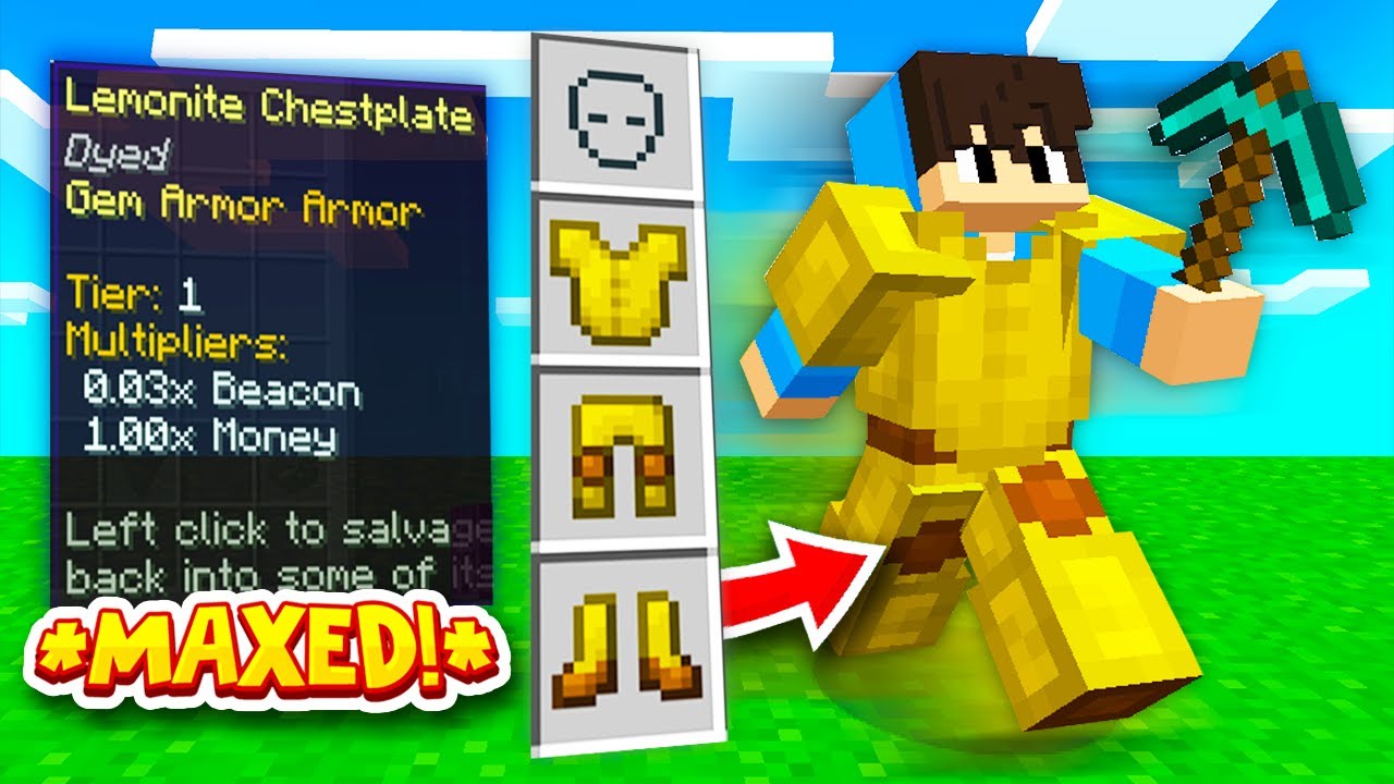 CREATING THE *LEMONITE* SET TO BECOME *RICH* on BEST MINECRAFT SERVER ...