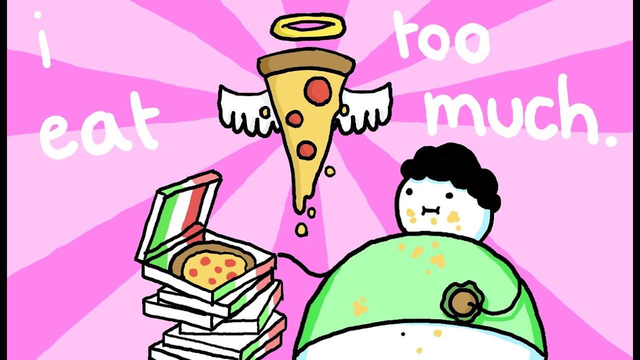 I eat too much FAST FOOD!! [ animated story ] - YouTube