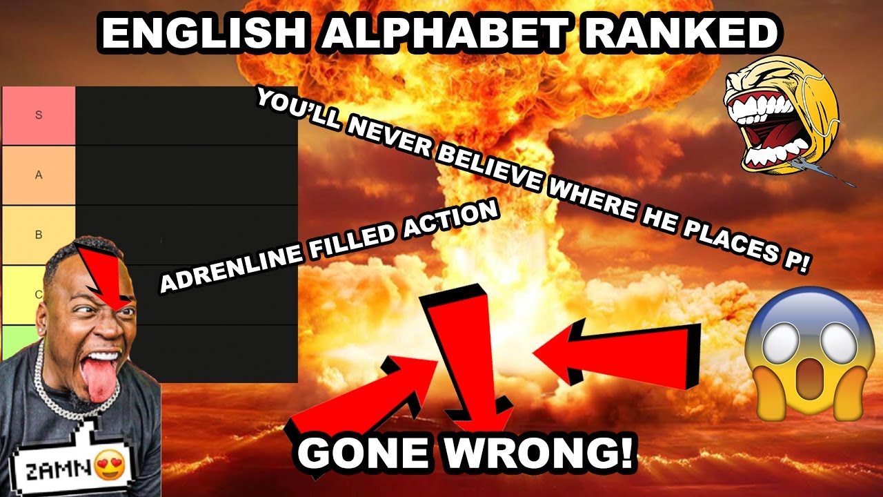 Ranking the Entire English Alphabet - YouTube
