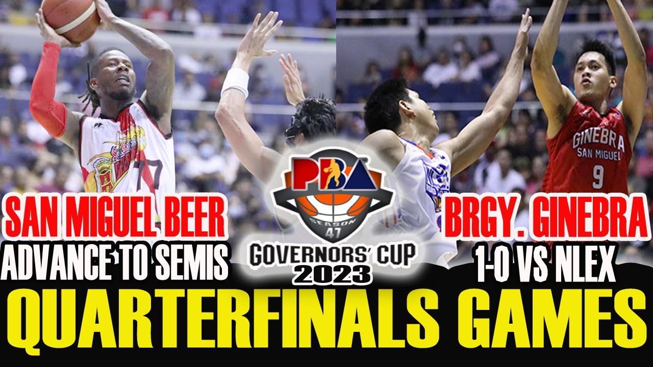 Brgy. Ginebra vs NLEX | San Miguel vs Converge - PBA Governor's Cup ...
