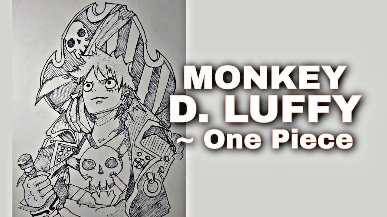How to draw Luffy Easy || how to draw one piece characters || easy ...