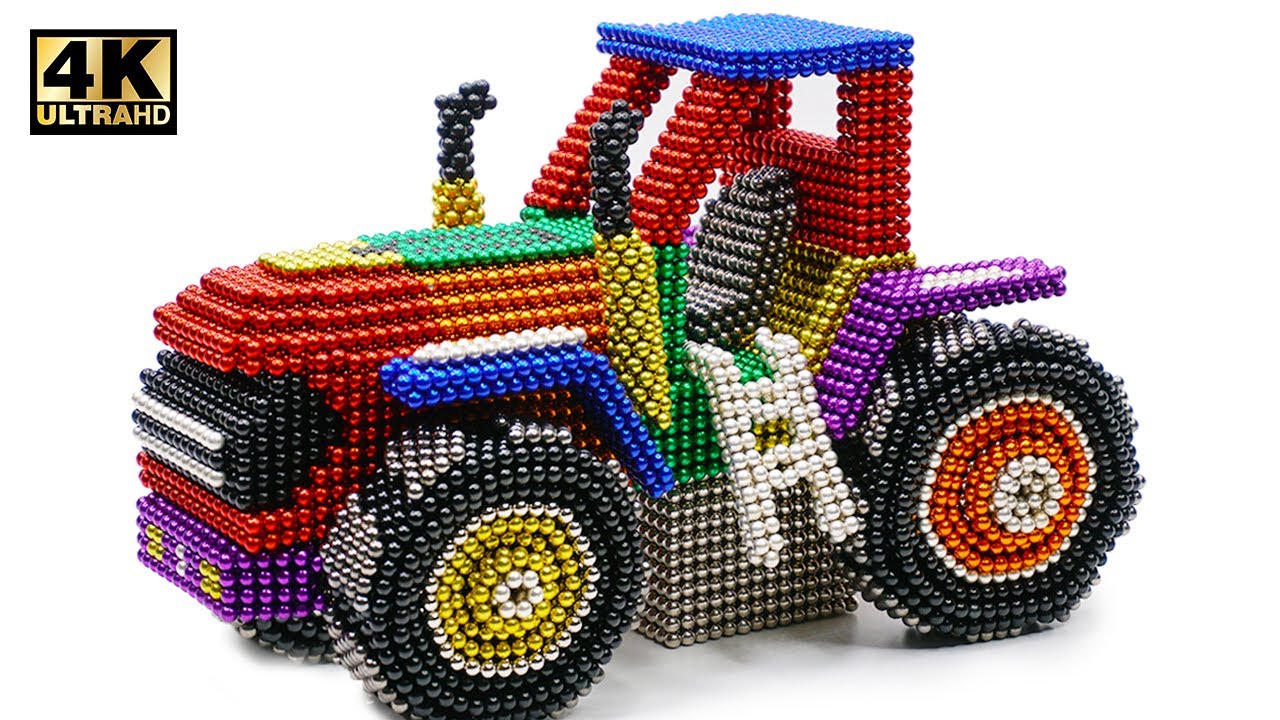 DIY - How To Make Color Tractor John Deere From Magnetic Balls ...
